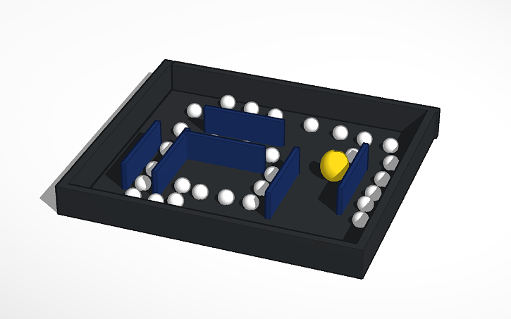3D design pacman - Tinkercad