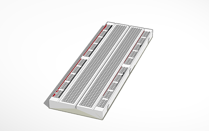 3D design Breadboard - Tinkercad