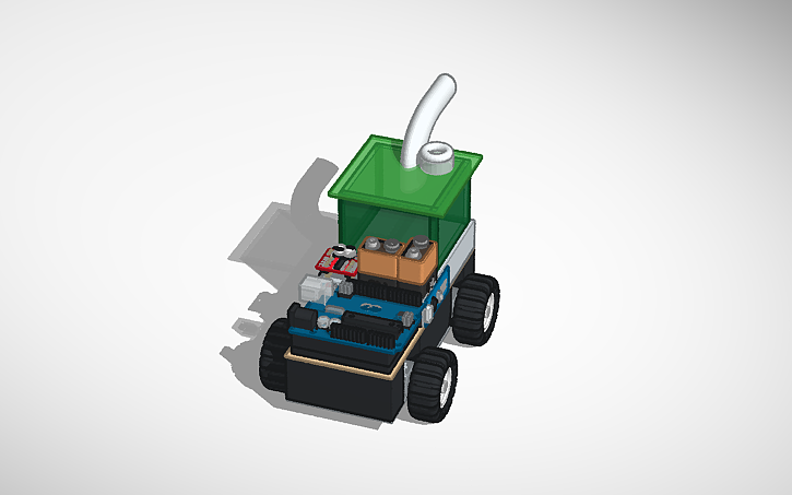 3D design ELEGOO SANITIZER ROBOT CAR - Tinkercad