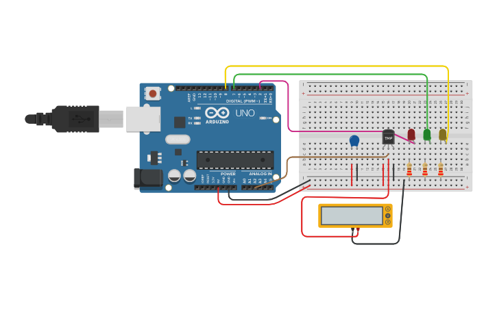 Circuit design Q2 - AUGUSTO DE LIMA | Tinkercad