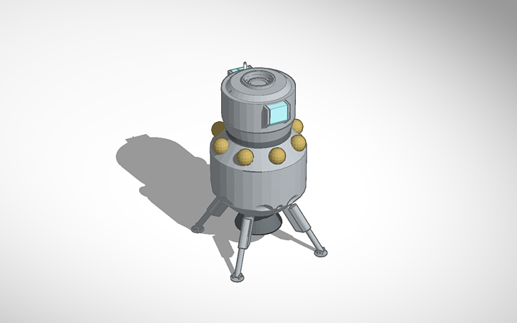 3D design Planetary lander #modularspace - Tinkercad