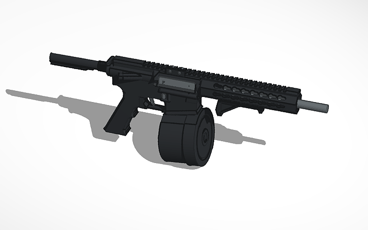 3D design arp wit drum mag - Tinkercad