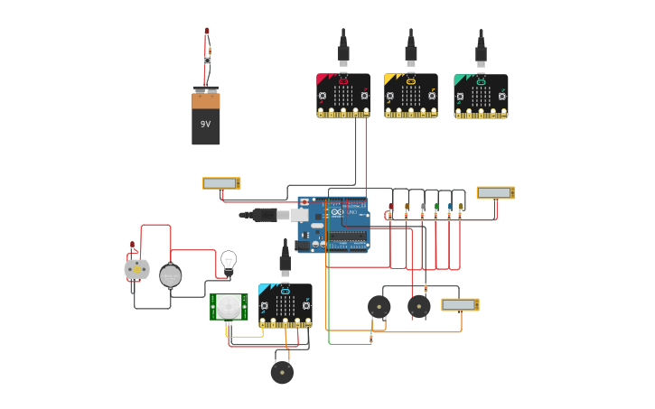 Circuit design MICROBITS BY ADZNAZ29 Diamond Killers - Tinkercad