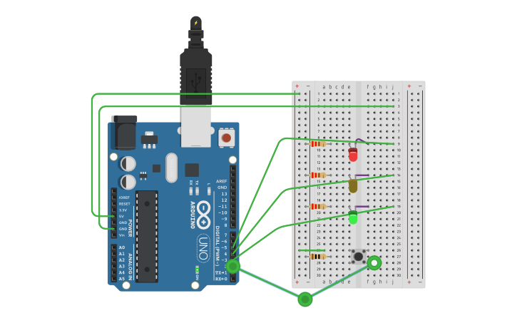 Circuit Design Copy Of Arduino Project 02 Spaceship Interface Tinkercad