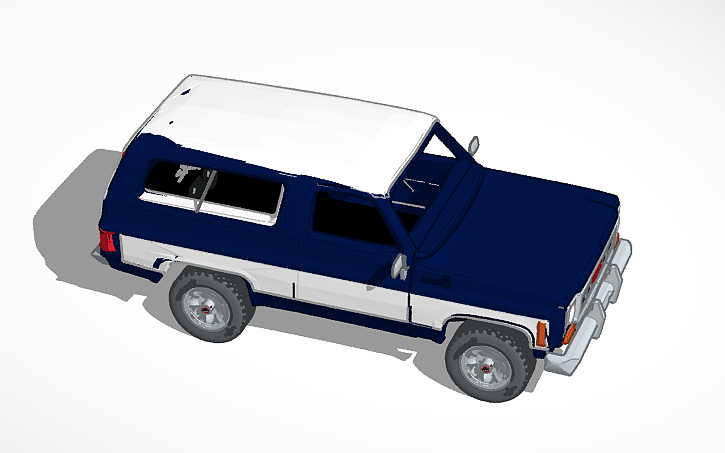 3D design 1978 GMC Jimmy - Tinkercad
