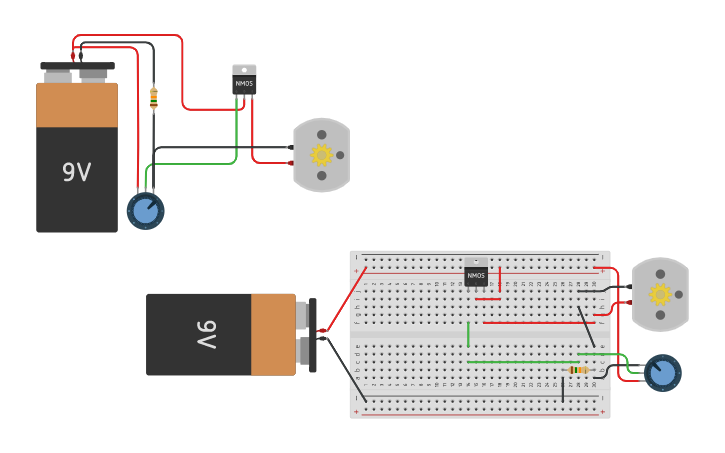 Circuit Design Dc Motor With Speed Controller Tinkercad