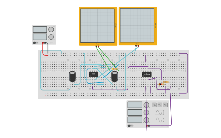 Circuit design MonoStable 555 Timer - Tinkercad