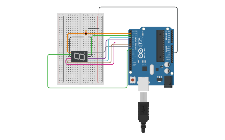 Circuit design Modul 5 Kegiatan 1B | Tinkercad