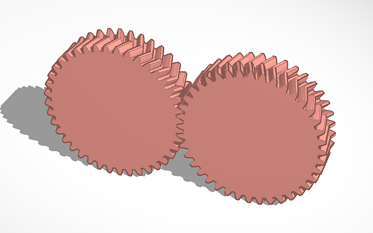 3D design Herringbone gear - Tinkercad