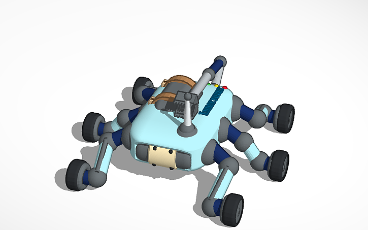 3D design UAE Mars Rover - Tinkercad