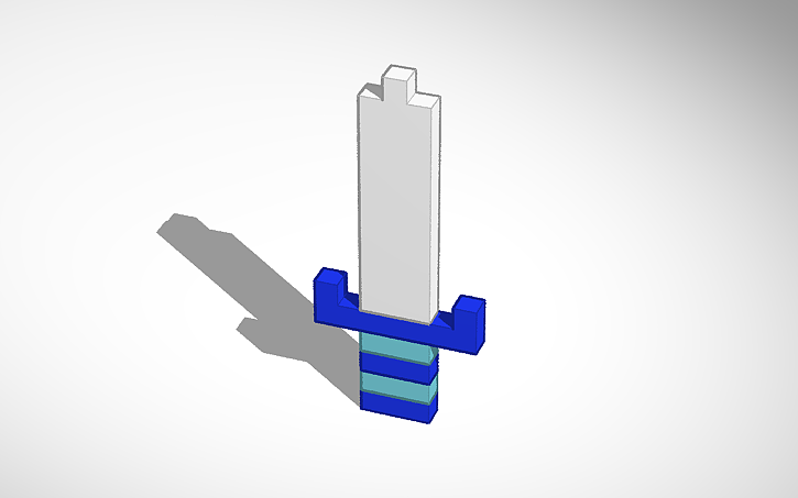 3D design 8-Bit Lv2 Sword ("White sword") (Zelda) - Tinkercad