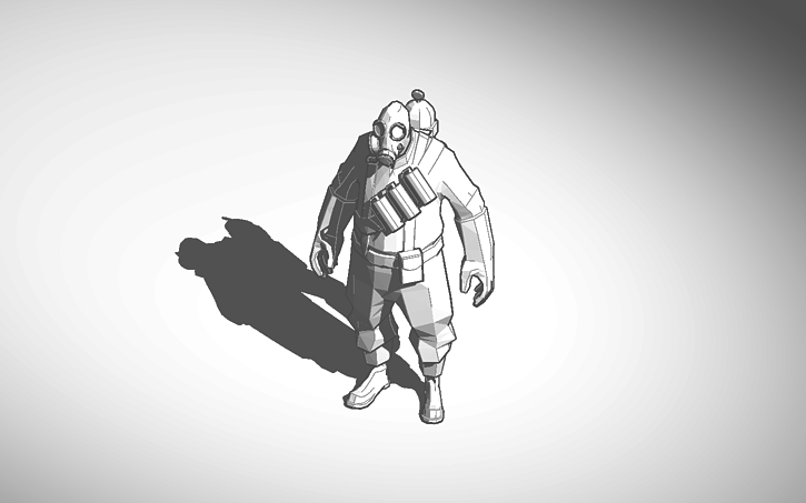 3D design TF2 Pyro - Tinkercad