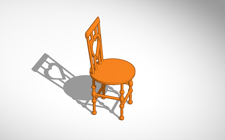 3D design Dumb Chair - Tinkercad