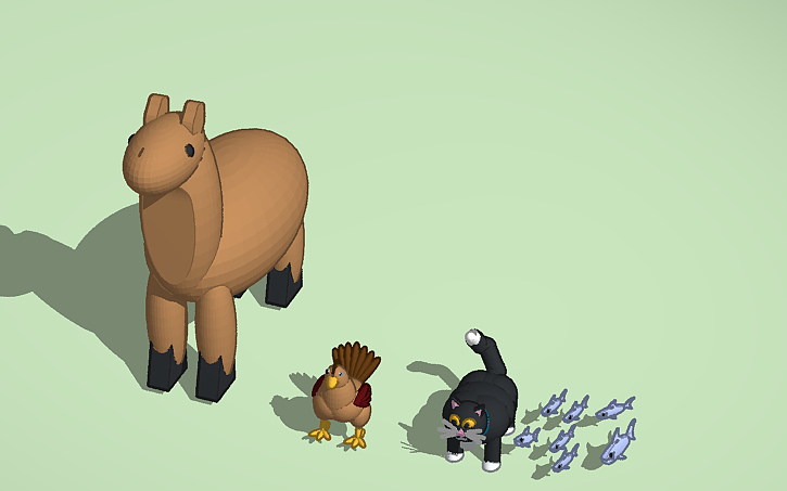 3D design Copy of Animals - Tinkercad