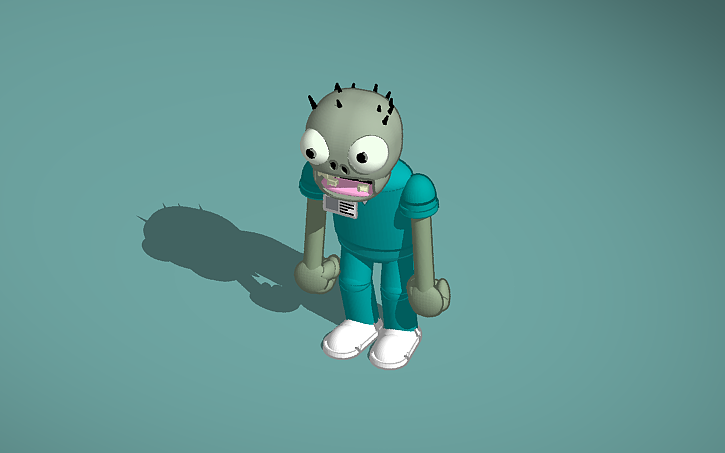 3D design Surgeon zombie - Tinkercad