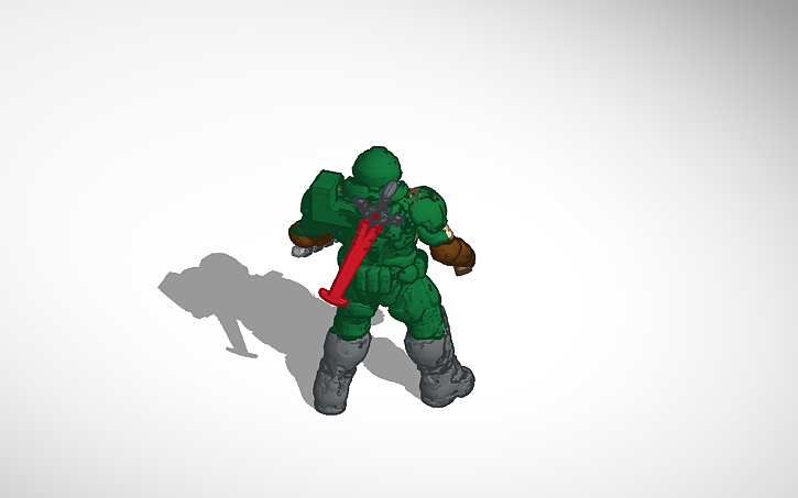 3D design Copy of doom marine - Tinkercad