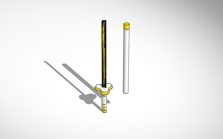 3D design Copy of Demon Slayer Zenitsu Sword - Tinkercad