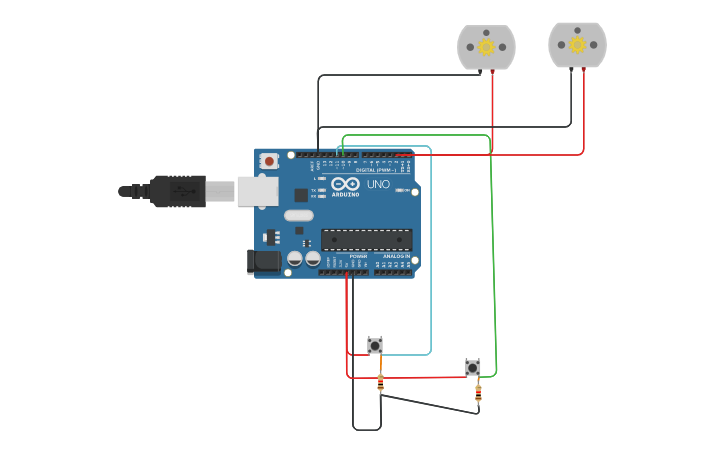 Circuit design Puerta Automatica - Tinkercad