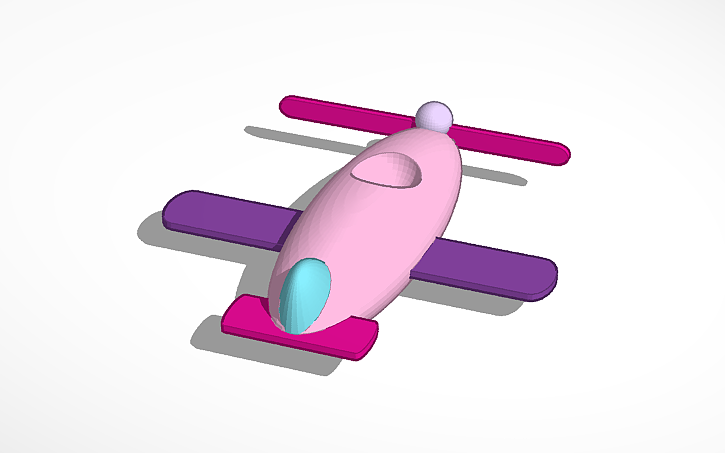 3D design aeroplane - Tinkercad