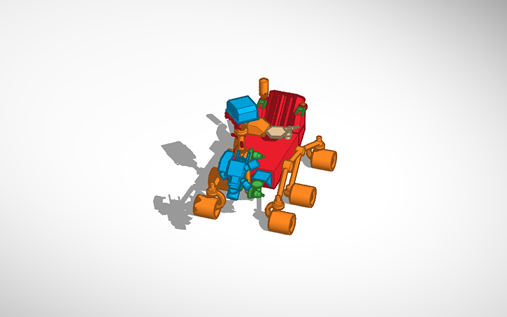 3D design Copy of Curiosity Mars Rover | Tinkercad