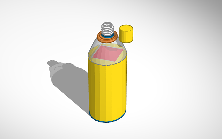 3D design bottle - Tinkercad