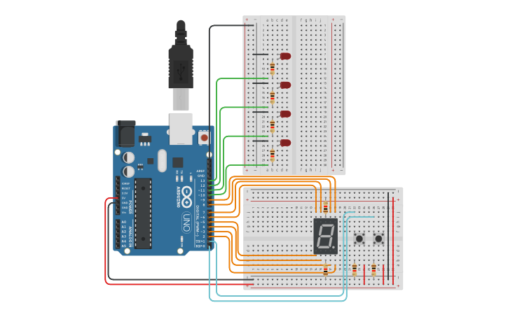 Circuit design The Elevator V.3 - Tinkercad