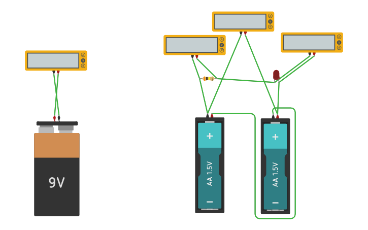 Circuit Design Measuring Voltage Tinkercad