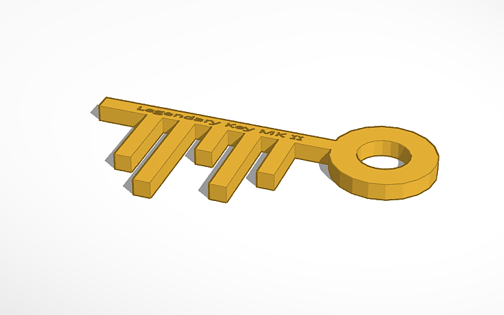 3D design Legendary Key MK II | Tinkercad