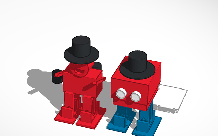 3D design Walking Robot - Tinkercad