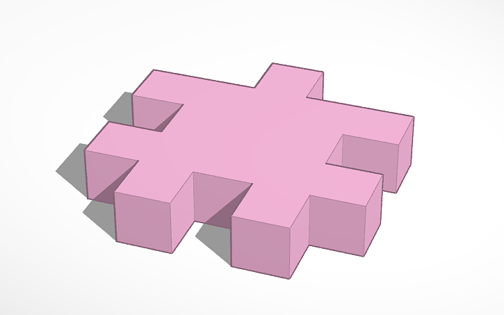 3D design Puzzle piece#1 | Tinkercad