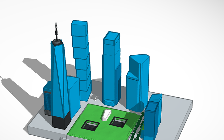 3D design World Trade Center Plaza (Old) - Tinkercad