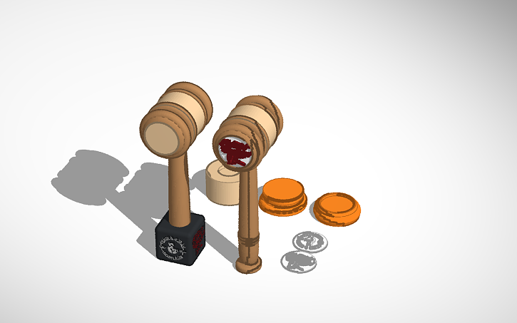 3D design Gavel Tap Handle | Tinkercad