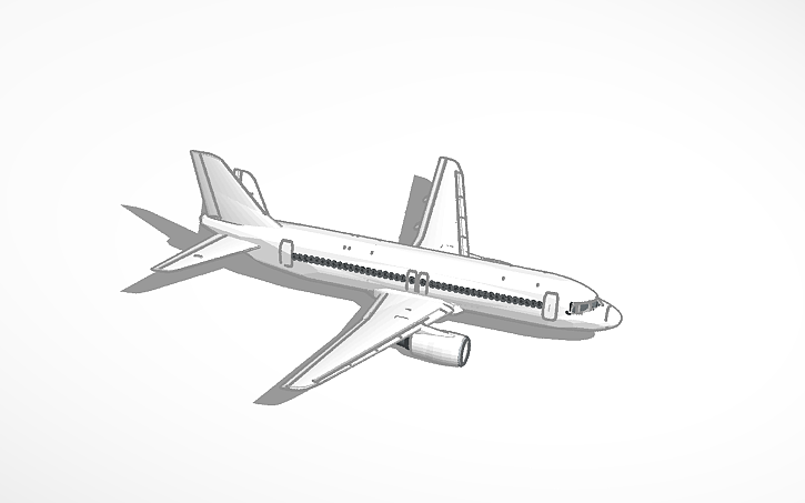3D design A320 Plane. - Tinkercad