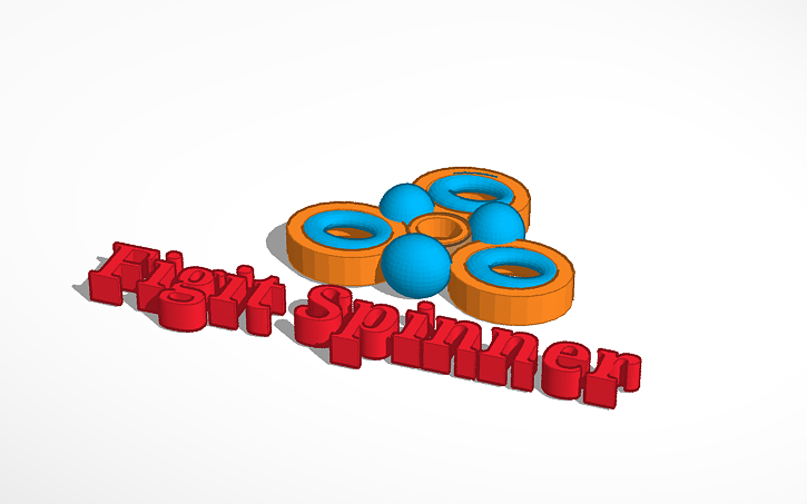 3D design figit spinner | Tinkercad
