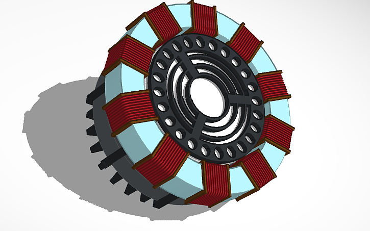 3D design IRON MAN FIRST ARC REACTOR - Tinkercad