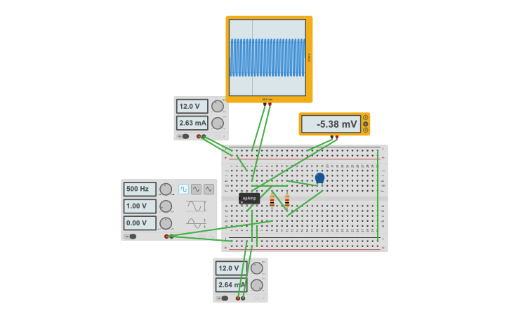 Circuit Design Non Inverting Active Low Pass Filter Tinkercad