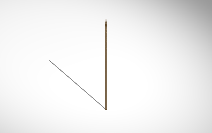 3D design bamboo Skewer - Tinkercad