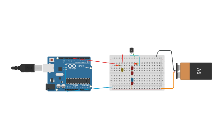 Circuit Design Arduino Drive Leds Through Transistor Tinkercad