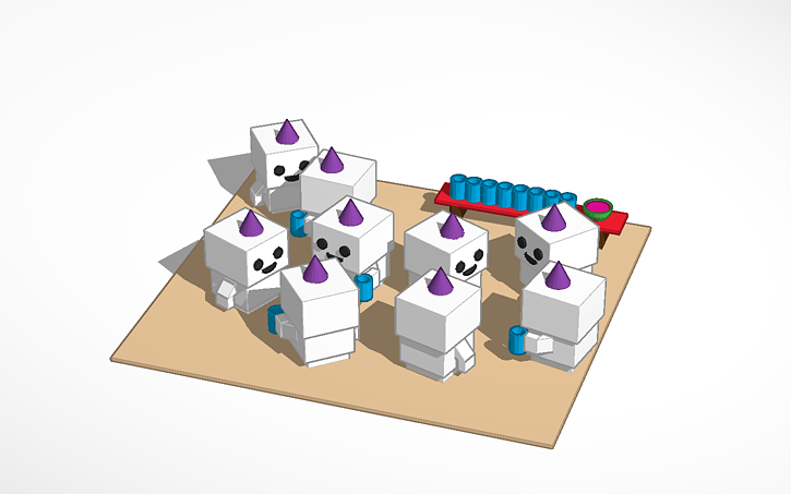 3D design party man party - Tinkercad