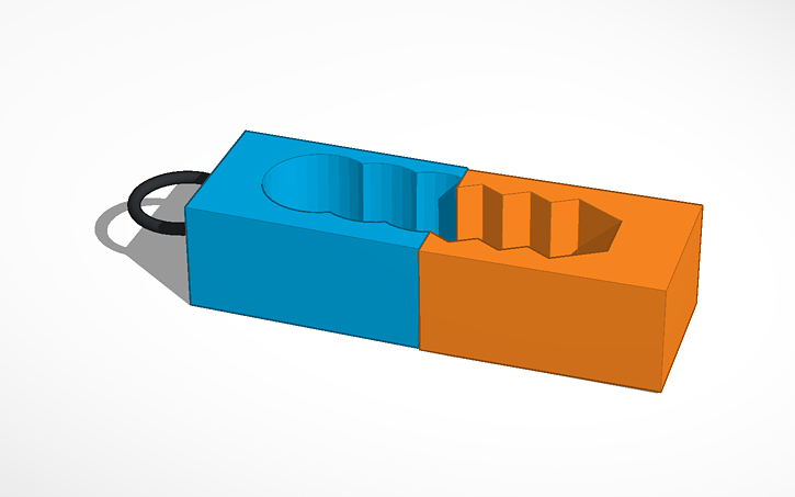 3D design Key Chain | Tinkercad