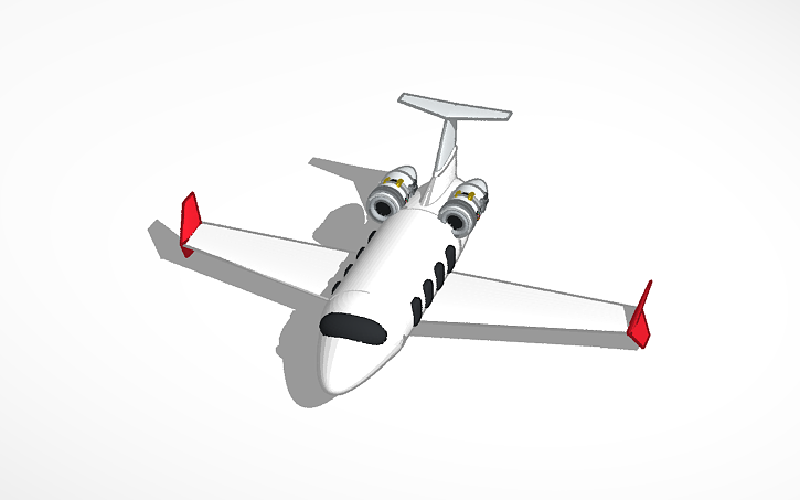 3D design Lear Jet 60 XR🛩 | Tinkercad