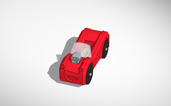 3D design SpeedyBolide (Rubber band powered toy car) - Tinkercad