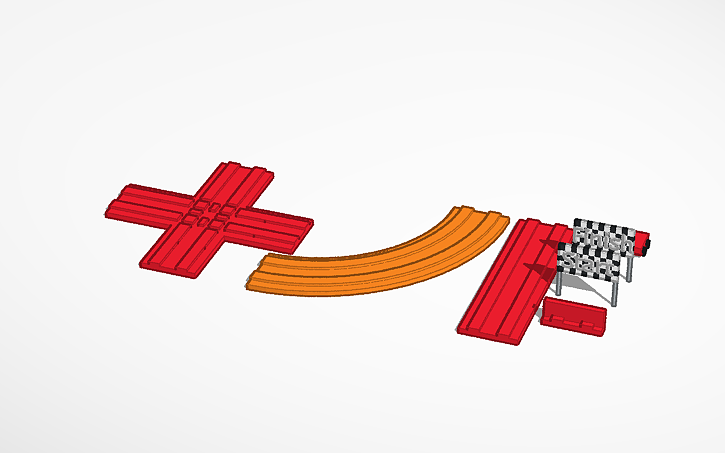 3D design Self Driving Smart Mini Cars Track Pack - Tinkercad