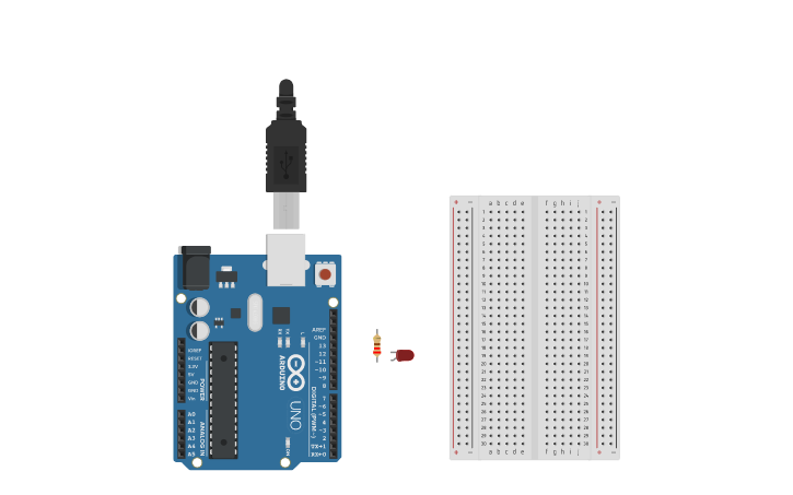 Circuit design 1. Building an LED Circuit | Tinkercad