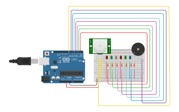 Circuit design sensors - Tinkercad