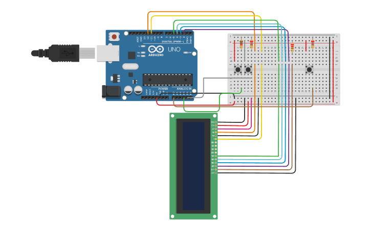 Circuit design Tetris - Tinkercad