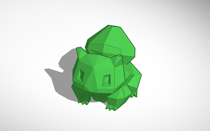 3D design bulbasaur - Tinkercad