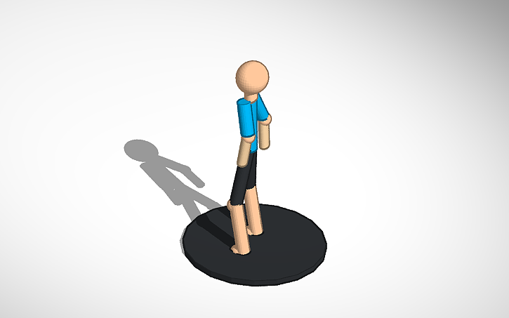 3D design Stickman - Tinkercad