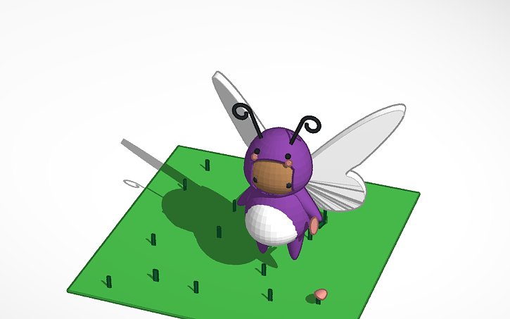 3D design Copy of butterfly chibi | Tinkercad