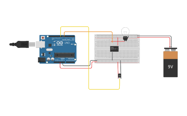 Circuit design Relay - Tinkercad